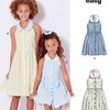 Simplicity 2320 Sewing Pattern Girls Dress With Sleeve and Trim ...