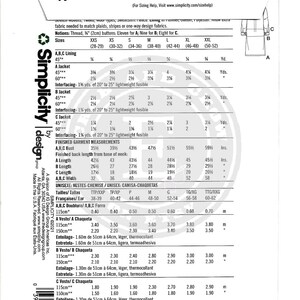 Simplicity S9388 Sewing Pattern for Misses Mens Unisex Button Front ...