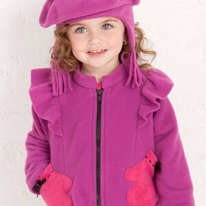 Simplicity 1724 Sewing Pattern Toddlers Jumper or Top Jacket Fleece Hat ...