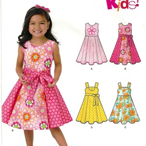 New Look 6202 Sewing Pattern Childs Dress With Trim Variations Great ...