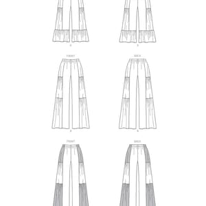 Mccalls M8098 Sewing Pattern Misses Elastic Waist Full Pants - Etsy