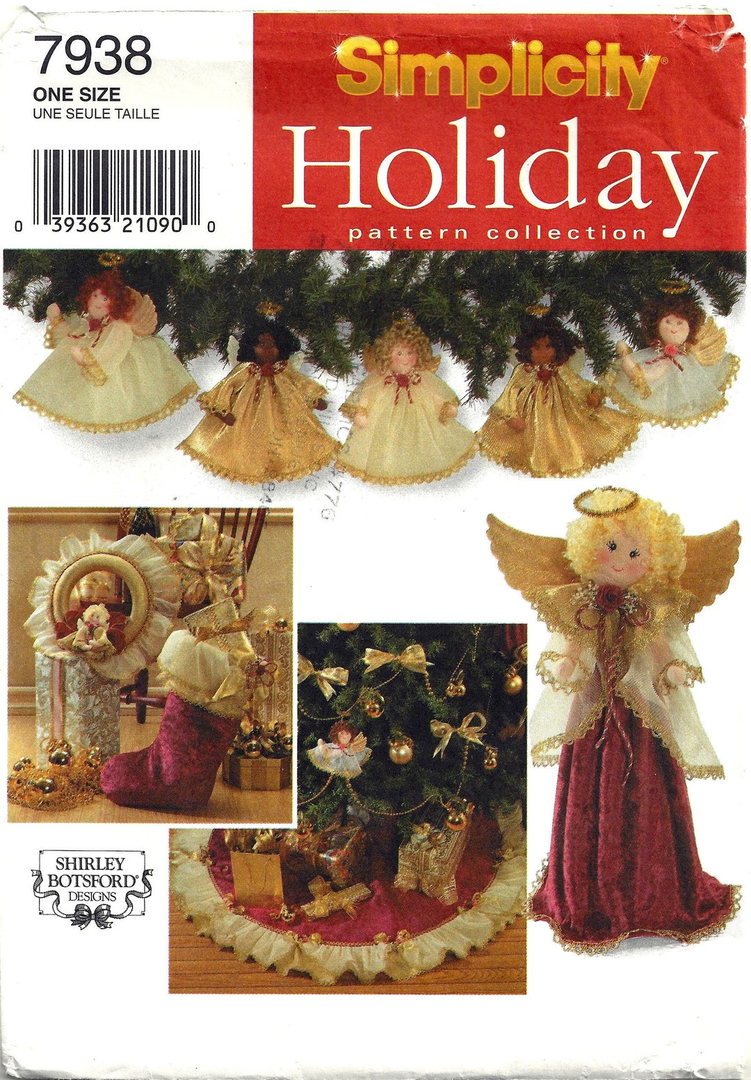 Simplicity 7938 Sewing Pattern for Christmas Decorations Tree Skirt ...