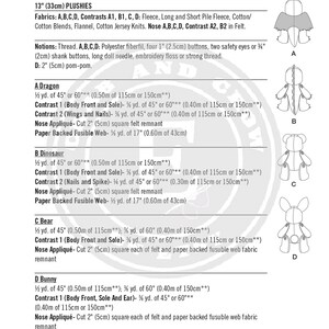 Simplicity S9441 Sewing Pattern for Plushie Button Jointed Dragon ...