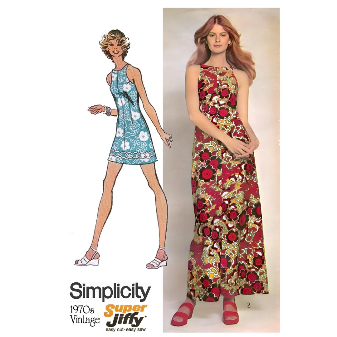 Simplicity 9824 Sewing Pattern for Misses Vintage 70s Super Jiffy ...