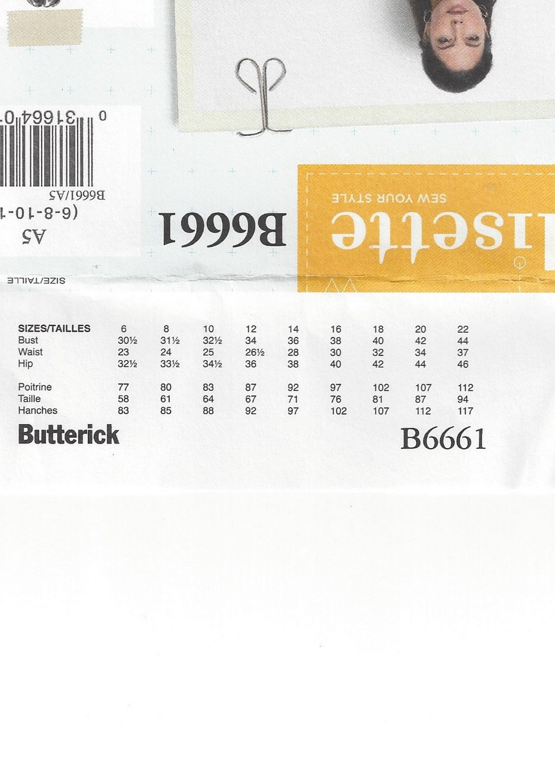 Butterick B6661 Sewing Pattern Misses Interlocking Back Strap | Etsy