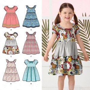 Simplicity 2377 Sewing Pattern for Childs Easy to Sew Dress With Skirt ...