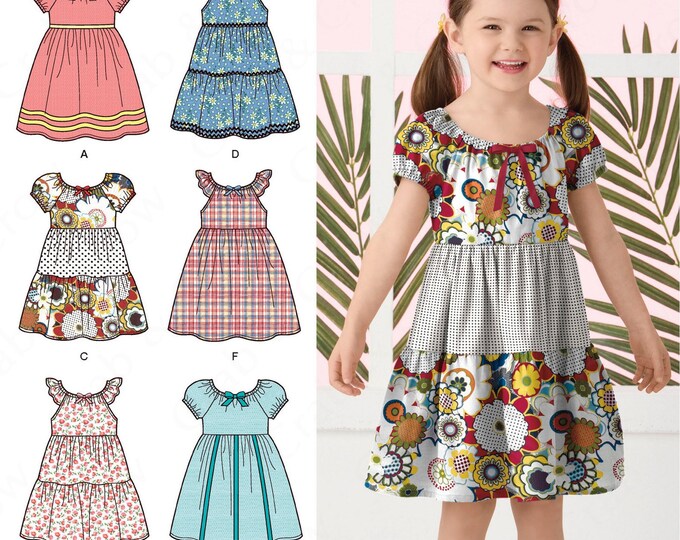 Simplicity 2377 Sewing Pattern for Childs Easy to Sew Dress With Skirt ...