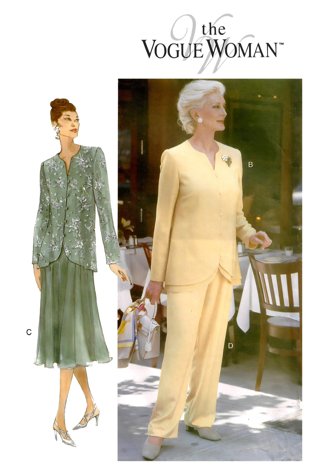 Vogue 9596 Sewing Pattern Misses Top With Optional Underlay Dirndl ...