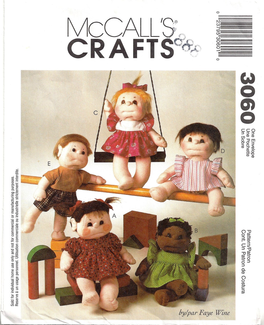Mccalls 3060 Sewing Pattern for 12 Doll With Clothes Dress Shirt and ...