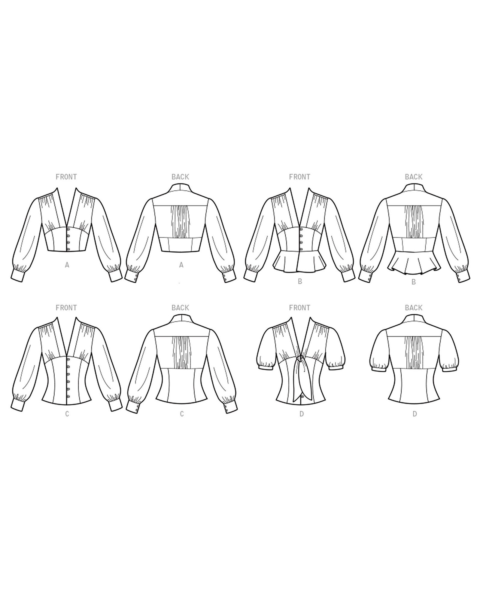 Mccalls M7978 Sewing Pattern Misses Easy Tops Midriff Yoke Detail ...