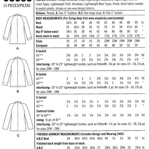 Simplicity S8955 Sewing Pattern Raglan Sleeve Unlined Jackets - Etsy