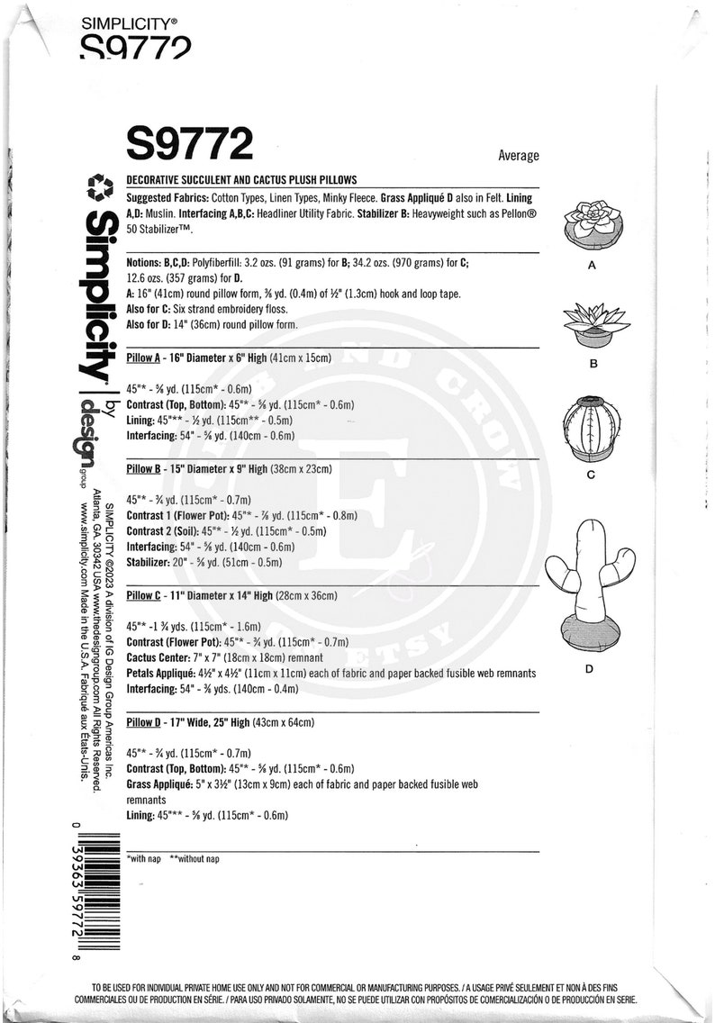 Simplicity S9773 Sewing Pattern for Chicken Themed Kitchen Accessories ...