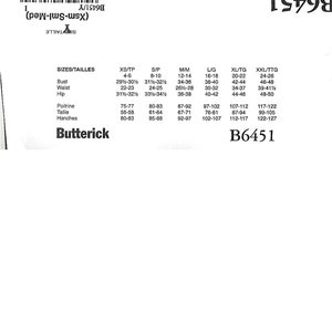 Butterick B6451 Sewing Pattern Misses Gathered Elastic Neckline Blouson ...
