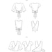New Look N6620 Sewing Pattern Misses Wrap Tops With Sleeve Variations ...