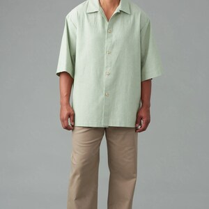 Simplicity S9279 Sewing Pattern for Mens Button Front Shirt in Two ...