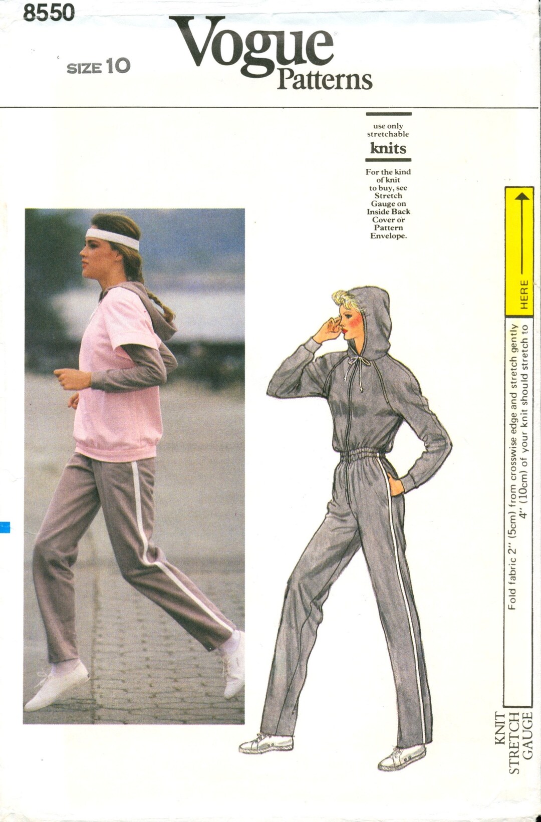 Vogue 8550 Sewing Pattern Misses Loose Fitting Raglan Sleeve Knit ...