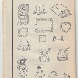 Simplicity 9176 Sewing Pattern for Den Accessories Curtains Pillow Sham ...