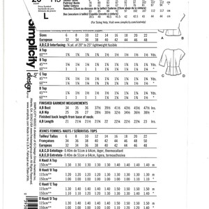 Simplicity S9470 Sewing Pattern Misses Peplum Tops With Pleat Interest ...