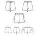 Simplicity 8651 Sewing Pattern Misses Learn to Sew Pull-on Shorts Sz 6 ...