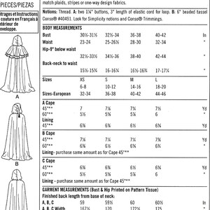 Simplicity 5794 Sewing Pattern Misses Hooded Capes Teresa Nordstrom ...