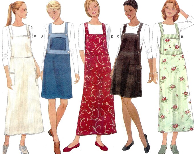 Butterick 6207 Sewing Pattern Misses Very Easy A-line Jumper in Two ...