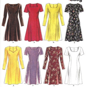 New Look 6567 Sewing Pattern for Misses Dress With Neckline and Sleeve ...