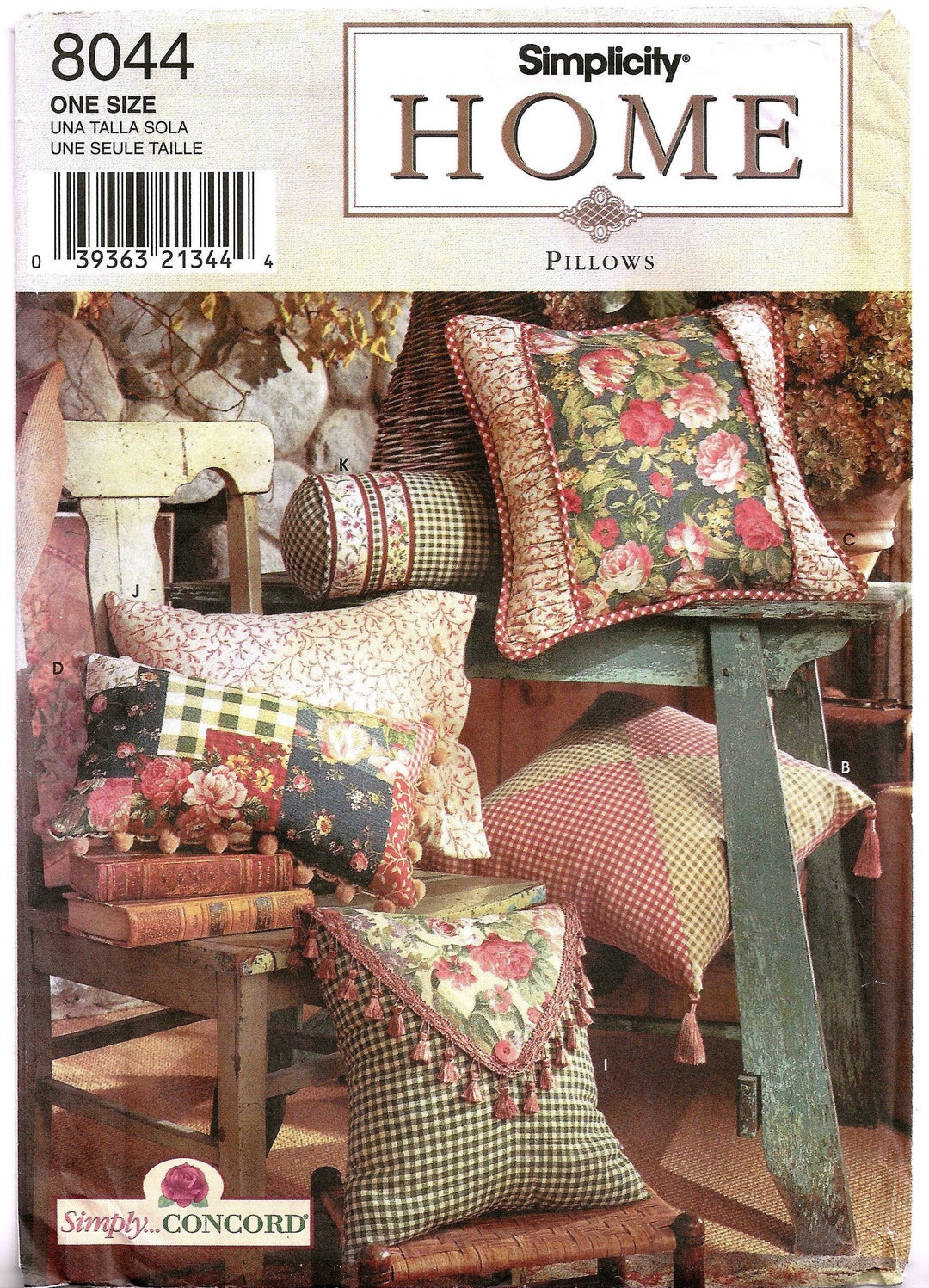 Simplicity 8044 Sewing Pattern for Pillows in Twelve Styles Home Decorating Uncut - Etsy