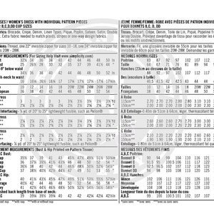 Simplicity 8258 Sewing Pattern Womens Plus Size Amazing Fit Dress Round ...