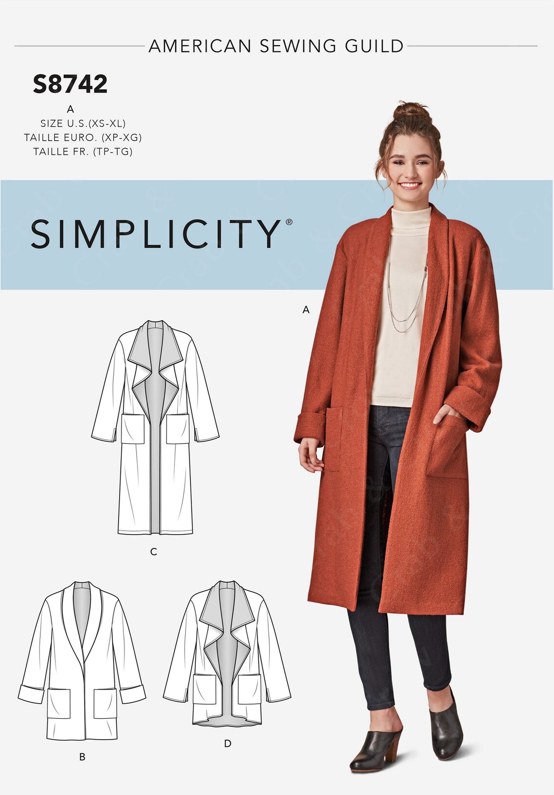 Simplicity S8742 Sewing Pattern Misses Cardigans Each in Two - Etsy