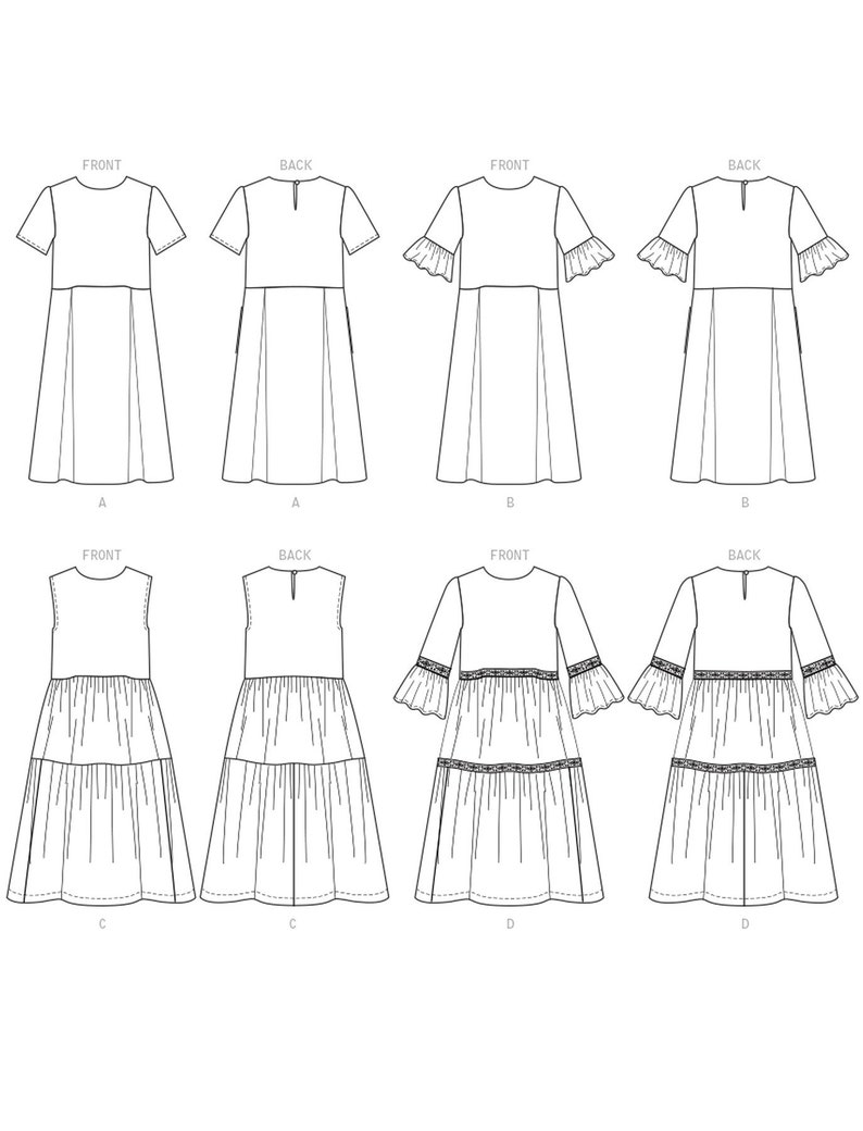 Mccalls M7948 Sewing Pattern Misses Pullover Dress With Sleeve - Etsy