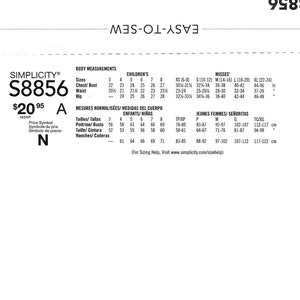 Simplicity S8856 Sewing Pattern for the Artisan Dress Misses and Girls ...