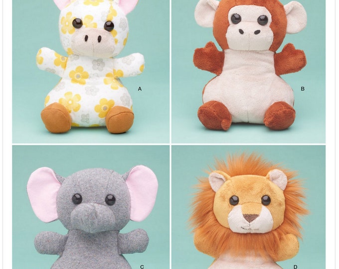 Simplicity 8156 Sewing Pattern for Stuffed Animals With Pillow House ...