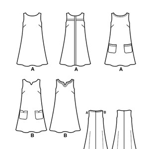 New Look 6125 Sewing Pattern Misses Easy to Sew A-line Shift Dress With ...