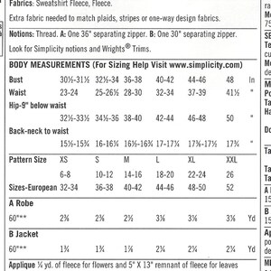 Simplicity 2482 Sewing Pattern Misses Lounge Wear in Two Lengths ...