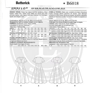 Butterick B6018 Sewing Pattern Misses Retro '52 Fit and - Etsy