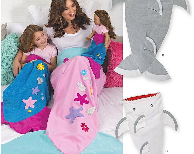Simplicity 8275 Sewing Pattern for Adults Girls and 18'' Doll Mermaid ...