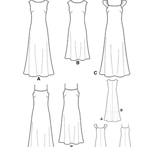 New Look 6347 Sewing Pattern Misses Easy One Hour Dresses With Sleeve ...