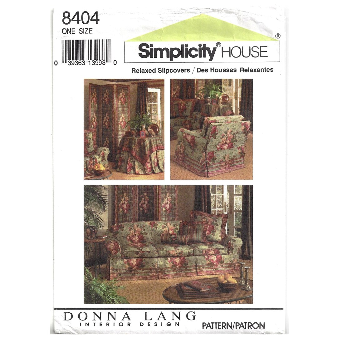 Simplicity 8404 Sewing Pattern for Pillow Covers and Detailed ...