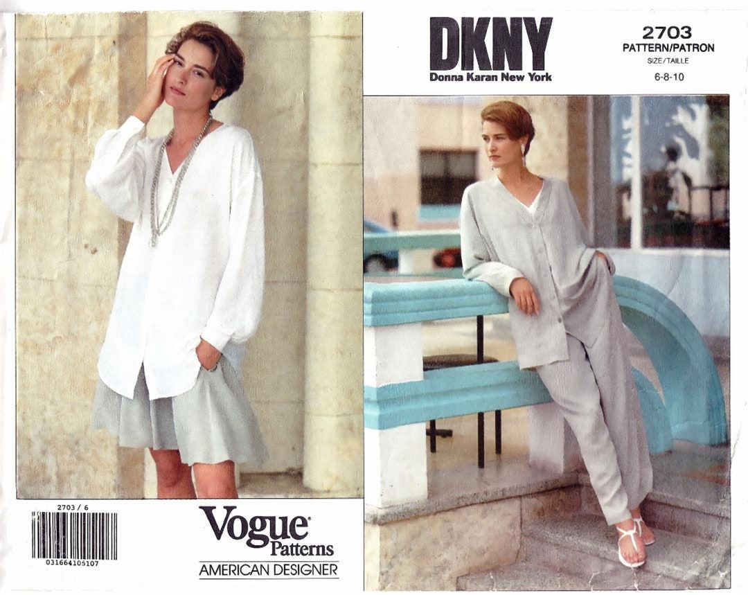 Vogue 2703 Sewing Pattern Misses Loose Fitting Unlined Jacket Shirt ...