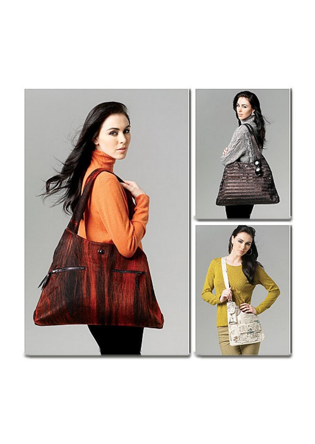 Vogue V8761 Sewing Pattern Lined Bags With Front Back and - Etsy