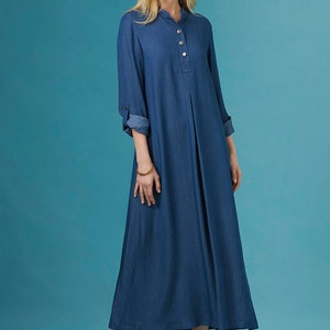 Simplicity S8983 Sewing Pattern Misses Pullover Banded Collar Dresses ...