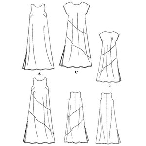 New Look 6229 Sewing Pattern Misses Easy 2-hour Dresses Optional ...