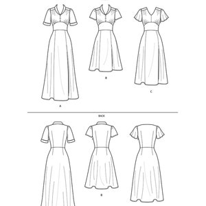 New Look N6594 Sewing Pattern Misses Dress in Three Lengths With ...