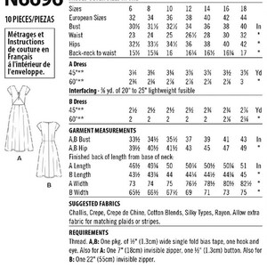 New Look N6696 Sewing Pattern for Misses Cap Sleeve Dresses With ...