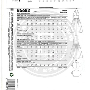 Butterick B6682 Sewing Pattern Misses Retro Halter Bodice Dress and ...