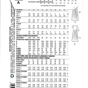 Simplicity S8910 Sewing Pattern Misses Dress With Length and Sleeve ...