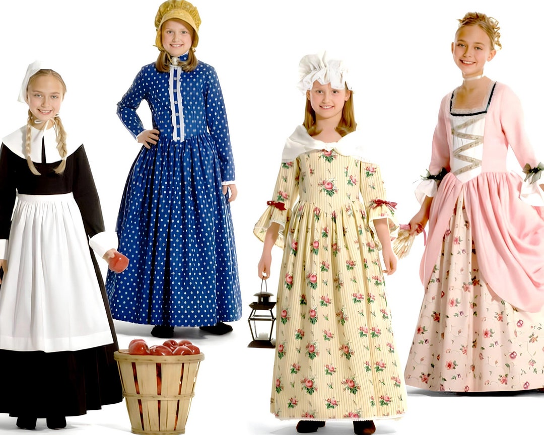 Simplicity 3725 Halloween Costume Sewing Pattern Early American ...