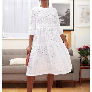 Mccalls M7948 Sewing Pattern Misses Pullover Dress With Sleeve and ...