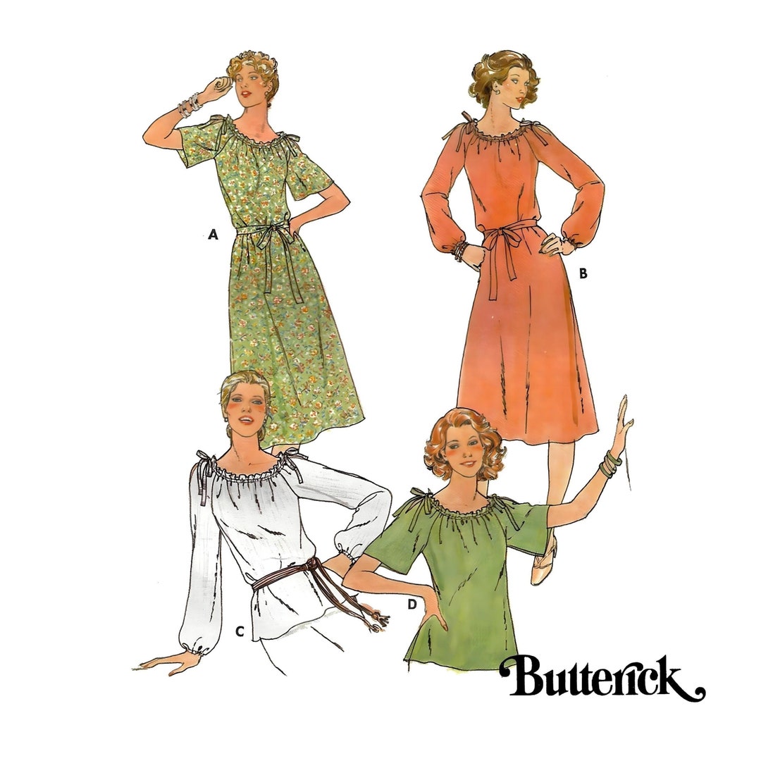Butterick 5969 Sewing Pattern Misses Vintage 70s Super Quick Loose ...