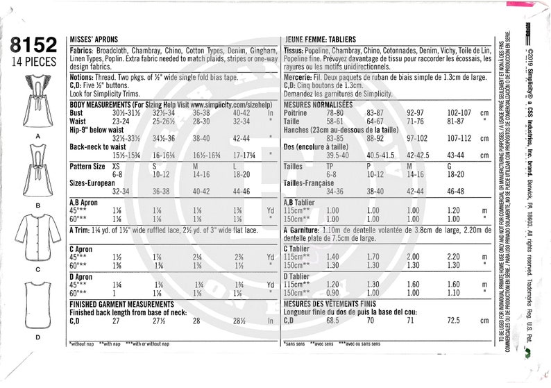 Simplicity 8152 Sewing Pattern Misses Vintage 1970s - Etsy